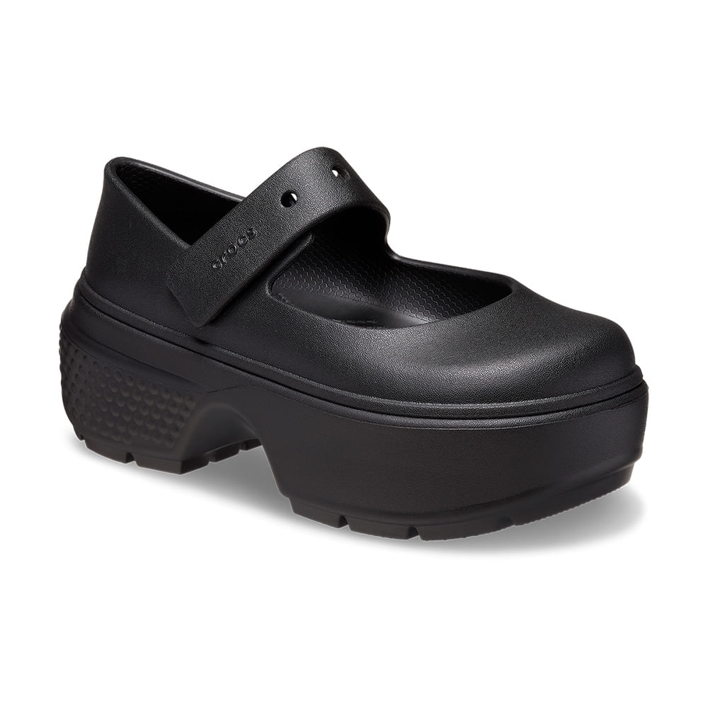 Sandália Crocs Stomp Mary Jane BLACK/BLACK