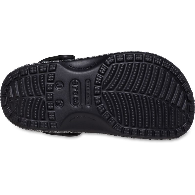 Sandália Crocs Classic Glitter Clog Juvenil Multi/Black