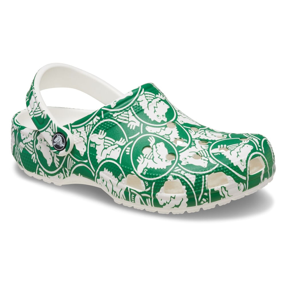 Sandália Crocs Classic Duke Print Clog GREEN IVY