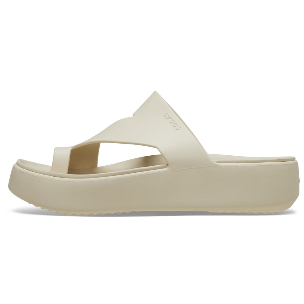 Sandália Crocs Getaway Platform Toe Loop Sandal SANDSTONE