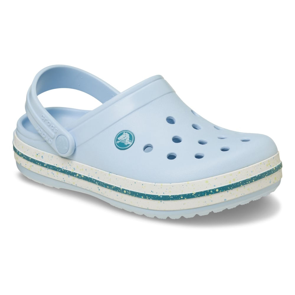 Sandália Crocs Crocband Speckled Band Clog Juvenil BLUE FROST
