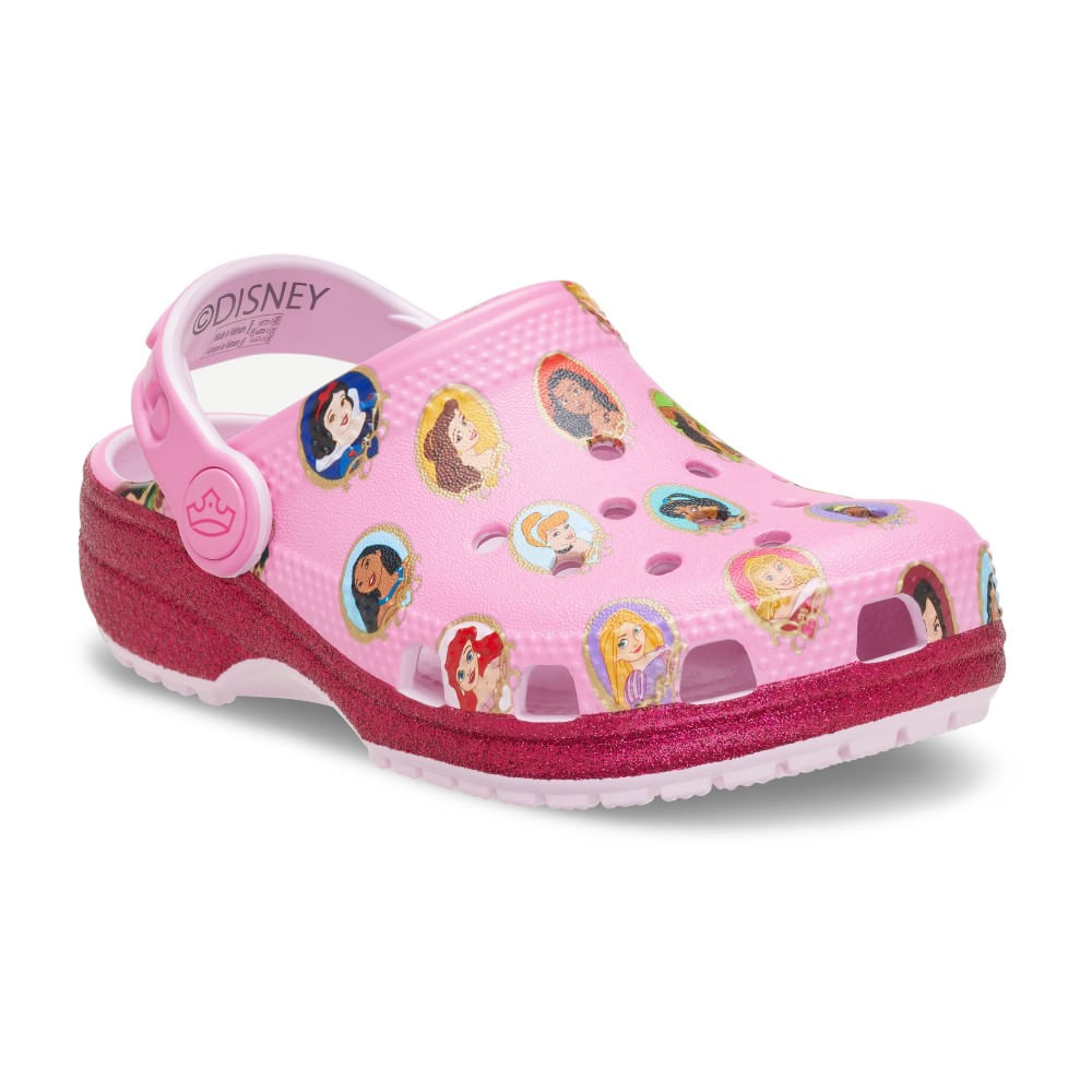 Sandália Crocs Disney Princess Classic Clog Infantil MULTI