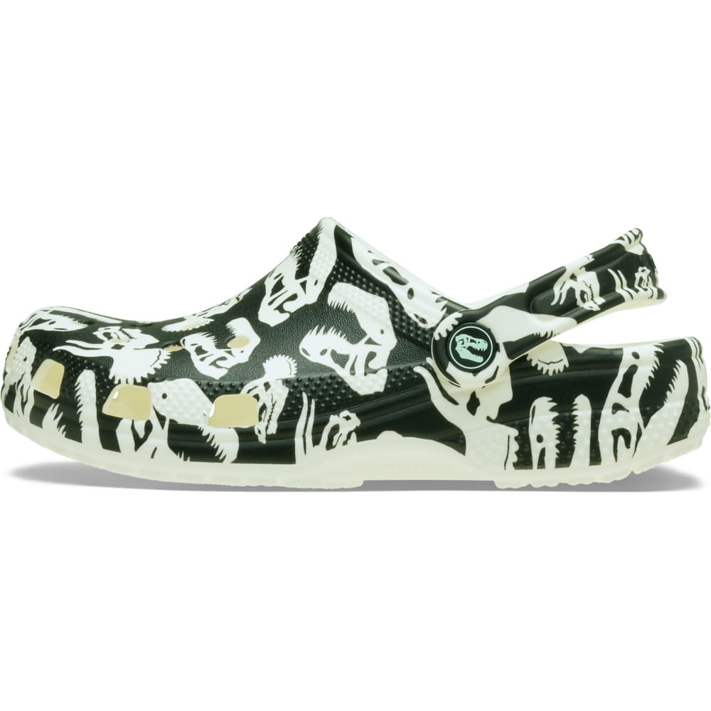 Sandália Crocs Classic Glow Dino Clog Infantil GLOW GREEN